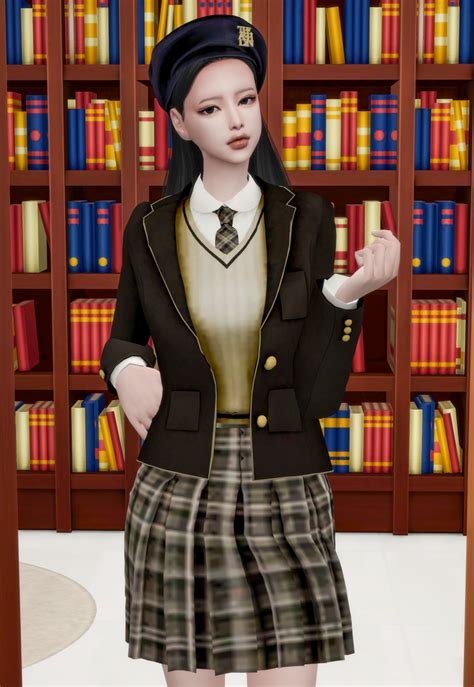 심즈4 교복 스쿨룩 Cc 추천 네이버 블로그