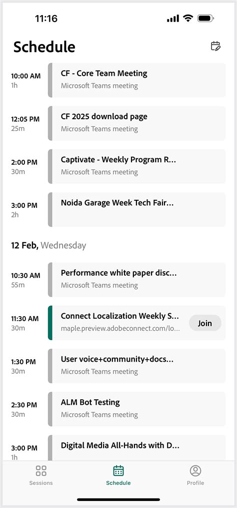 Connect An External Calendar In The Adobe Connect Mobile App