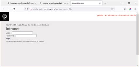 CTF IP Restriction Bypass Internet Lab Ru