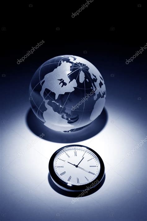 Globe And Clock Stock Photo By Devon 5952411