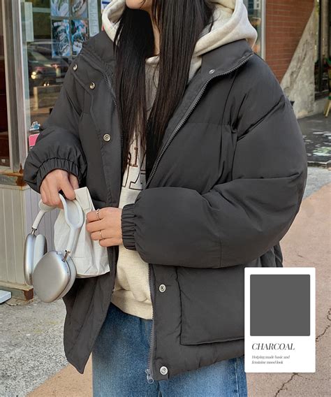 핫핑 Made 드폰 하이넥 스트링 빅포켓 패딩 44~110 한파대비 겨울패딩 터틀넥 하이넥 한파패딩 빅사이즈패딩 겨울출근룩 하이넥패딩 겨울아우터 숏패딩 무지패딩 얼리윈터