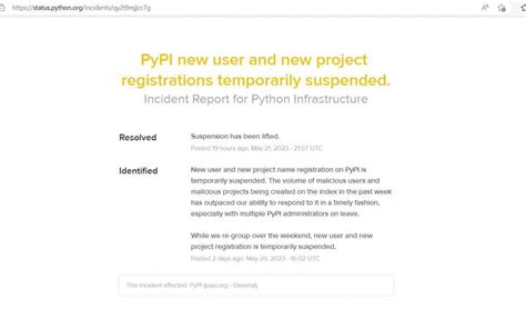 Pypi Gives Up Against Hackers Stops New User Signups And New Packages