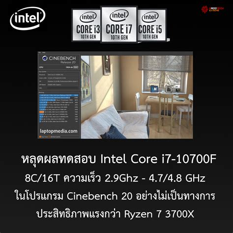 หลุดผลทดสอบ Intel Core i7-10700F ในโปรแกรม Cinebench 20 อย่างไม่เป็น ...