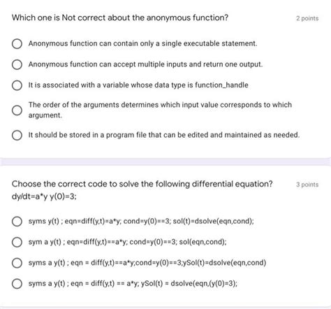 Solved Which One Is Not Correct About The Anonymous