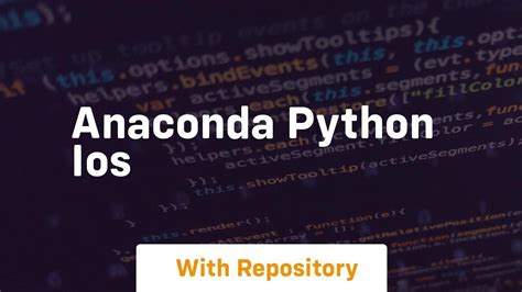 Anaconda Python Ios Youtube