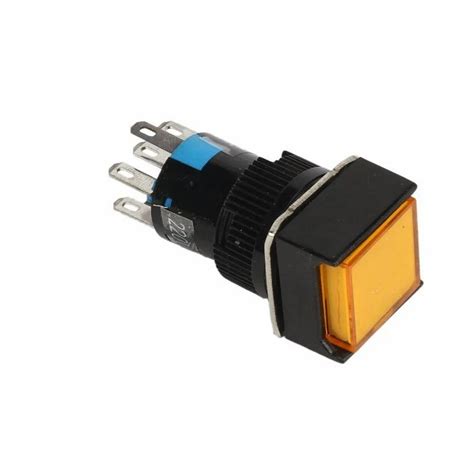 16mm Yellow Square Indicator Push Button at Rs 75 piece दबन वल बटन in Samalkha ID