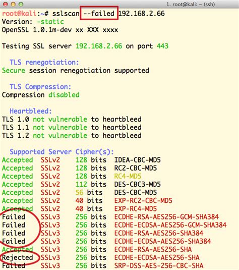 Sslscanでサーバのssltls状態を簡単にチェックする ろば電子が詰まつてゐる