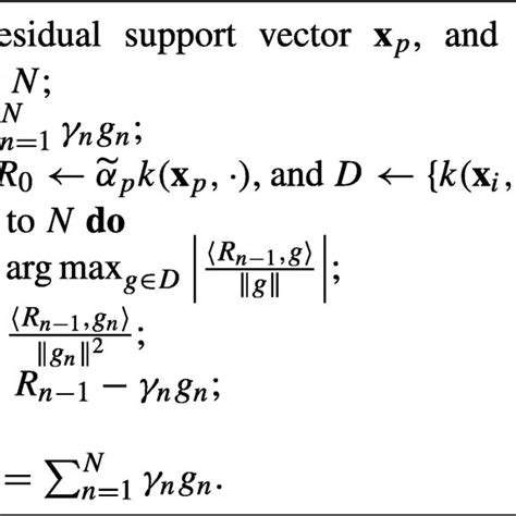 kernel matching pursuit for approximate projection download