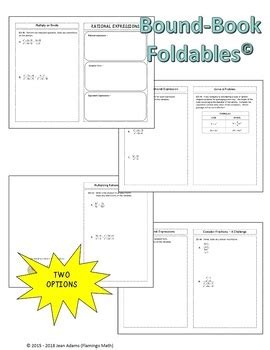Rational Expressions Algebra 2 Unit 8 By Jean Adams TpT