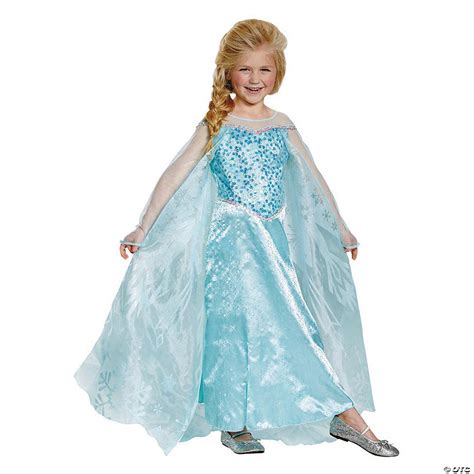 Girls Prestige Disney Frozen Elsa Costume Oriental Trading