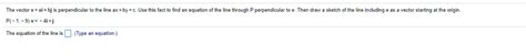 Answered The Vector V Ai Bj Is Perpendicular Bartleby
