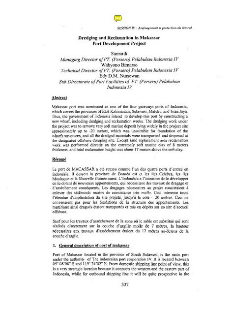 Pdf Dredging And Reclamation In Makassar Port Development Dokumen Tips