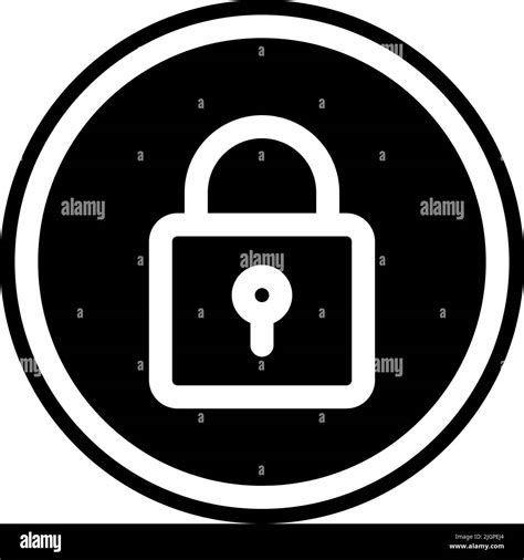 Essential Element Lock Icon Stock Vector Image And Art Alamy