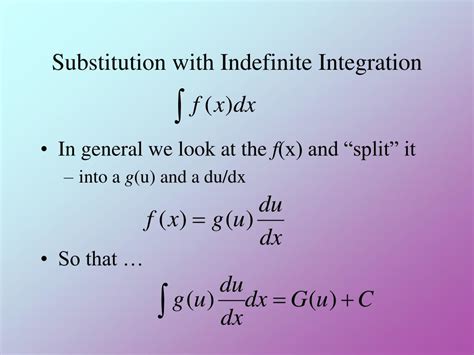 Ppt Integration By Substitution Powerpoint Presentation Free
