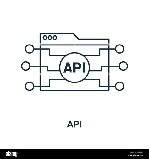 Api Outline Icon Premium Design From Web Development Collection UX And UI Pixel Perfect Api