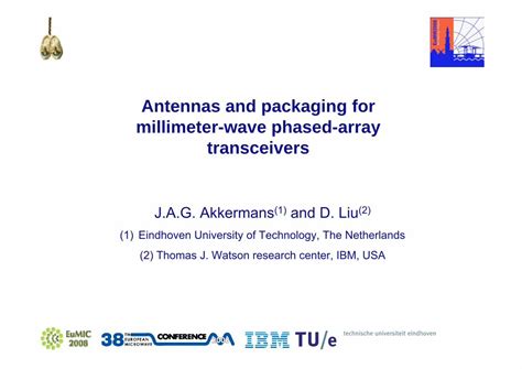 Pdf Antennas And Packaging For Millimeter Wave Phased Array · Pdf Fileoutline