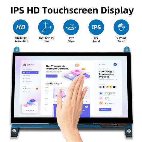Snapklik Com IPistBit 7 Inch LCD Touch Screen 1024x600 IPS Display