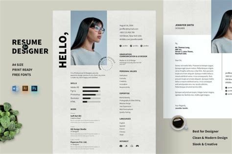 20 Best Photoshop Resume CV Templates PSD Resume Templates Design Shack