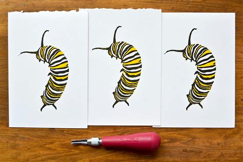 Linocut Reduction Printmaking Toronto Botanical Garden