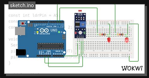 Rangkaian Sensor Ldr Wokwi Esp Stm Arduino Simulator