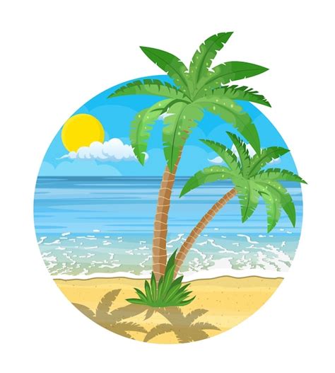 Beach Palm Tree Clip Art Images Free Download On Freepik