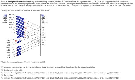solved tcp congestion control example a consider the