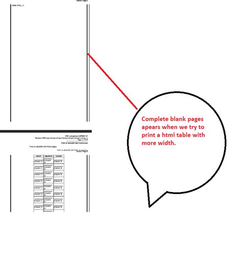 appear blank pages on tables with long htight and width apryse sdk