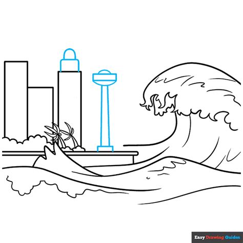 How To Draw A Tsunami Really Easy Drawing Tutorial 2024