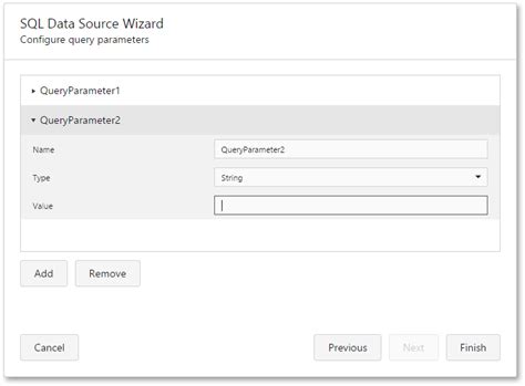 Configure Query Parameters Net Reporting Tools Devexpress Documentation