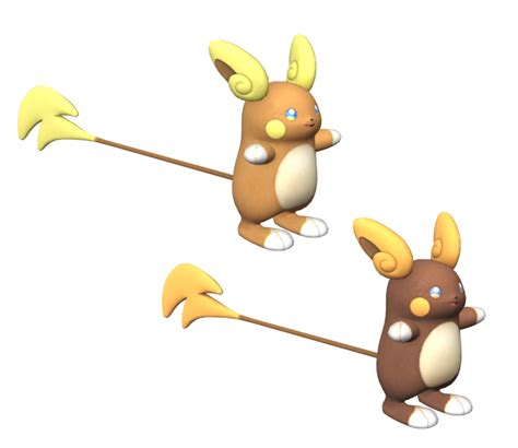 Raichu Pokémon Battle Generation One Alolan Form Lightning Attacks Png