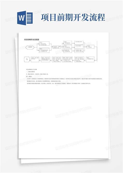 项目前期开发流程word模板下载编号qwjnkbad熊猫办公