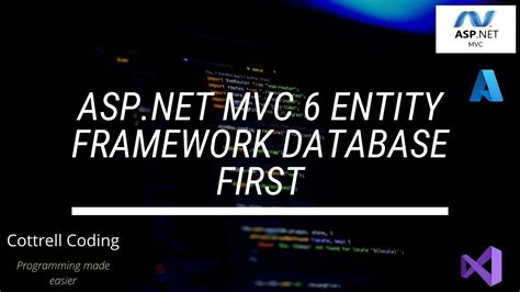 Mvc6 Efcore Database First Youtube