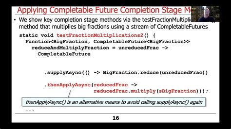 Advanced Java Completable Future Features Applying Completion Stage Methods Youtube