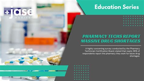 Pharmacy Techs Report Massive Drug Shortages Jase Medical