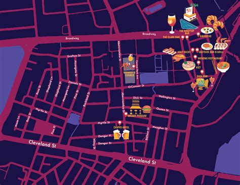 Chippendale Restaurant Map Behance