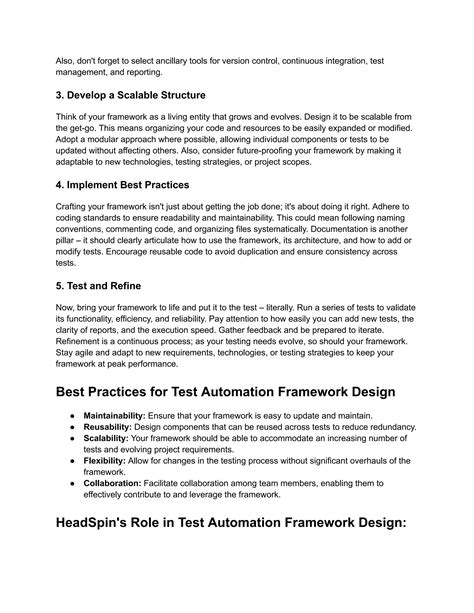 the essence of test automation framework design pdf