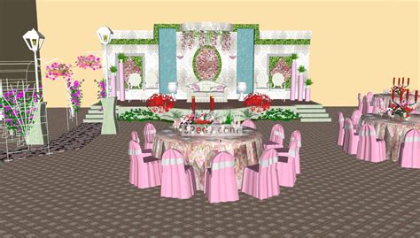 婚礼su模型 Sketchup草图大师skp模型