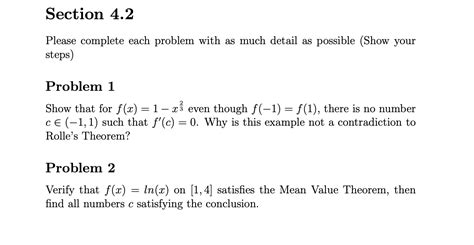 Solved Section 4 2 Please Complete Each Problem With As Much Chegg Com