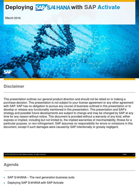 Deploying With Sap Activate Pdf Cloud Computing Business