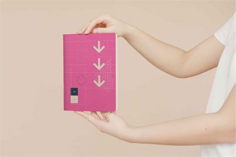 Free Notebook Cover Mockup PSD