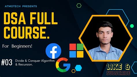 Divide And Conquer Algorithm And Recursion Youtube