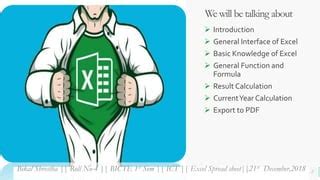 Ms Excel Basic To Advance Tutorial PPTX