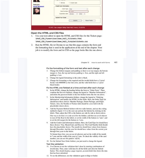Solved Open The Html And Css Filesuse Your Text Editor To
