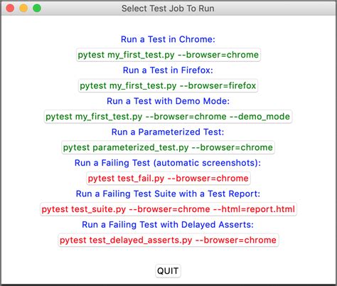 Running Example Tests SeleniumBase Docs