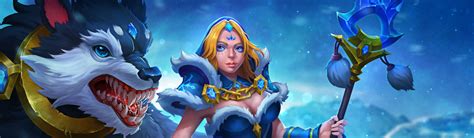 1200x350 Crystal Maiden Dota 2 1200x350 Resolution Wallpaper Hd Games