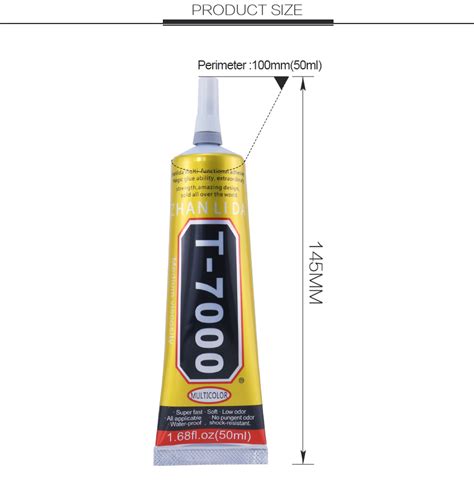 Zhanlida T7000 Glue Multi Purpose Black Acrylic Adhesive Akinfotools