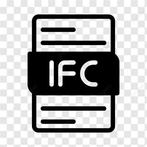 Ifc File Type Icon Files Document Graphic Design With Outline Style