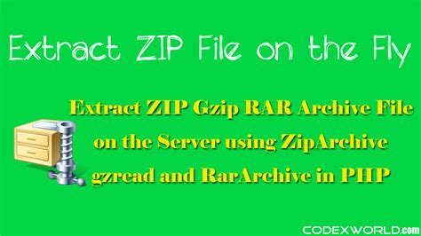 Effortlessly Extract Archive Files With Php