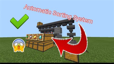 Minecraft Automatic Sorting System Easy YouTube