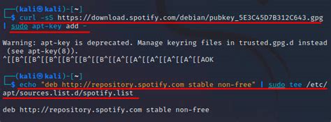 how to install spotify in kali linux wikigain